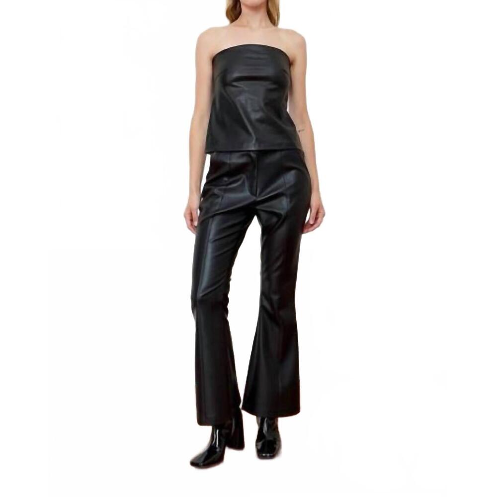DÈLUC | Tops | New Dluc Morus Strapless Satiny Top In Black | Poshmark